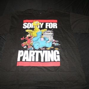 Shirts | Sesame Street Sorry For Partying T Shirt | Poshmark